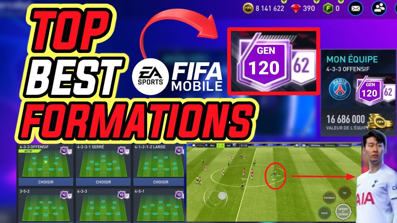 TOP - BEST FORMATIONS IN FIFA MOBILE 22 | FIFA MOBILE 22 BEST FORMATION ...