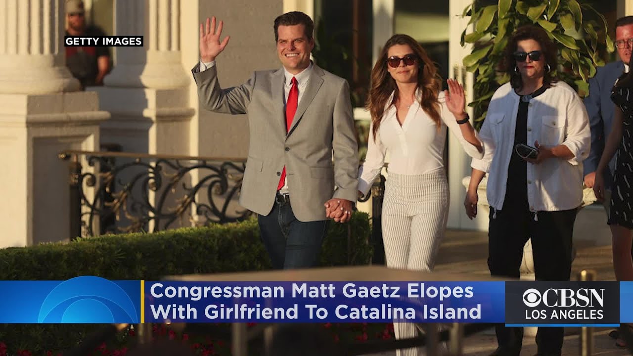Florida Congressman Matt Gaetz Elopes With Girlfriend To Catalina ...