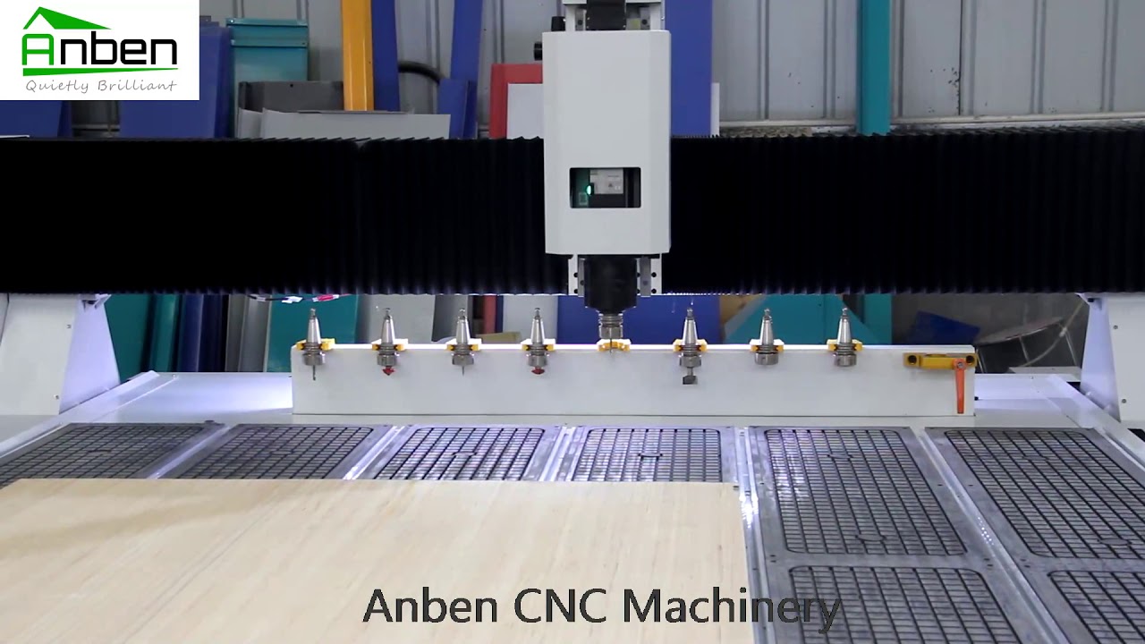 Anben cnc router AN2030ATC with auto tool changer - YouTube
