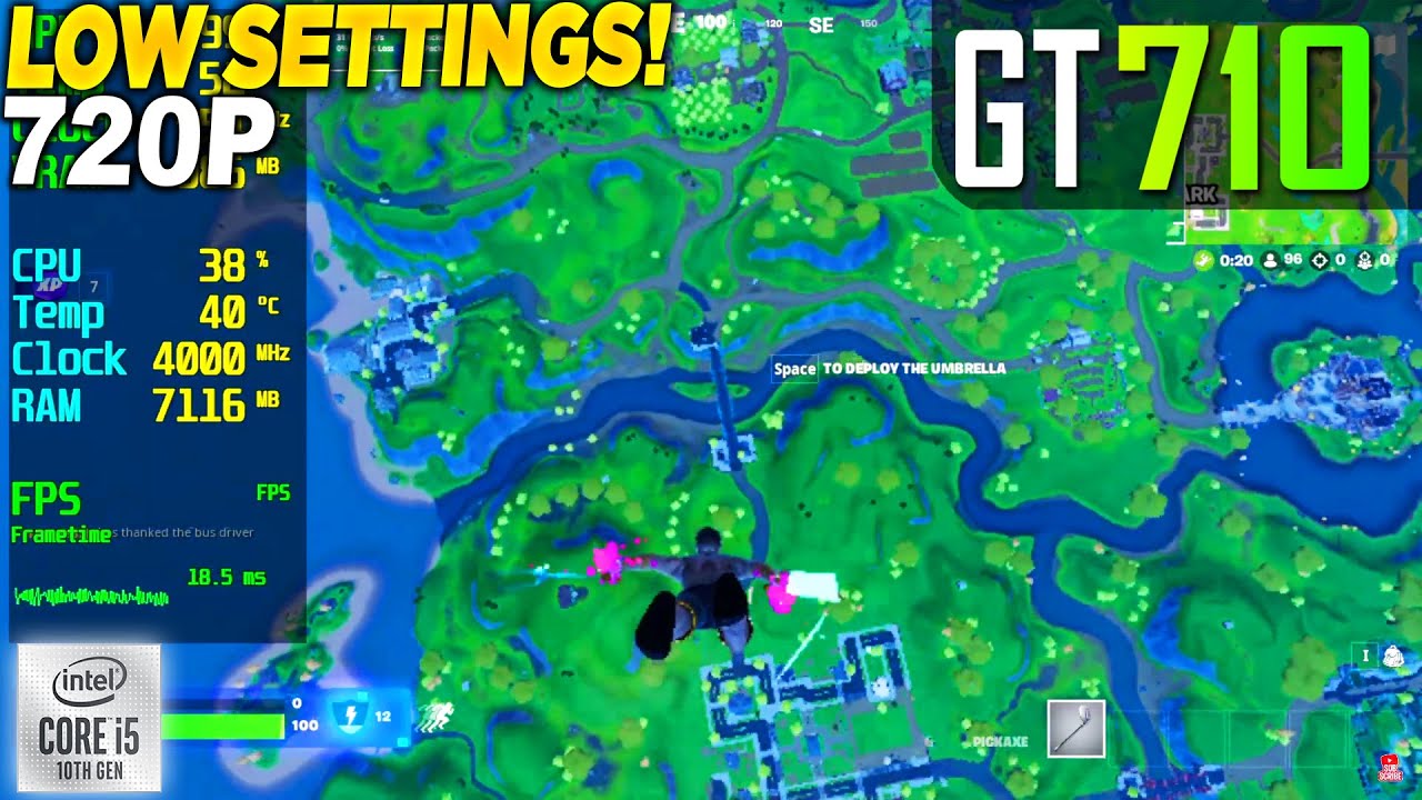 Fortnite Chapter 2 Remix GT 710 + İ5 10400F - 720p Low, Performance ...