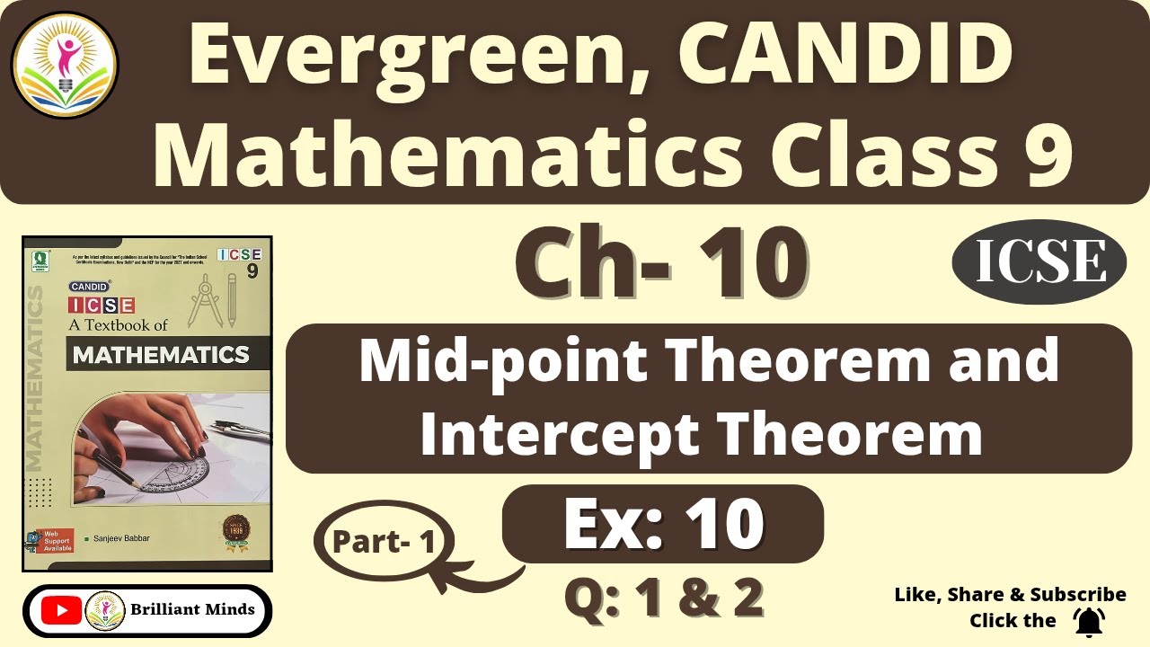 Class 9 ICSE | Candid Mathematics | Ch- 10 Mid-point Theorem and ...