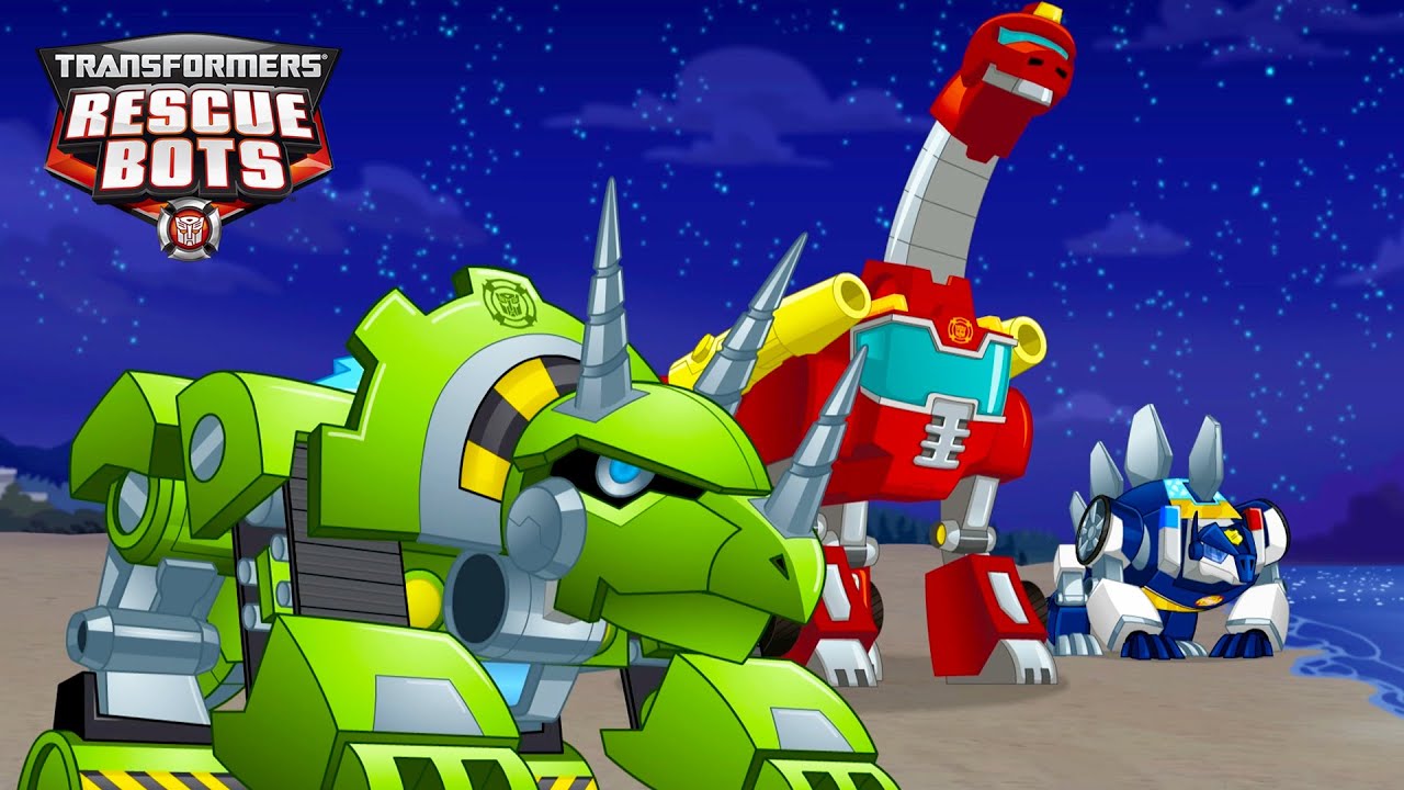 Dinobots VS Monster! 🦖 Transformers Rescue Bots | Cartoons for Kids ...