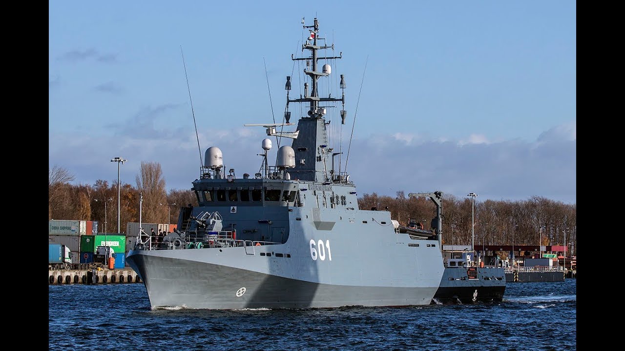 ORP Kormoran odebrany przez Marynarkę Wojenną RP - YouTube