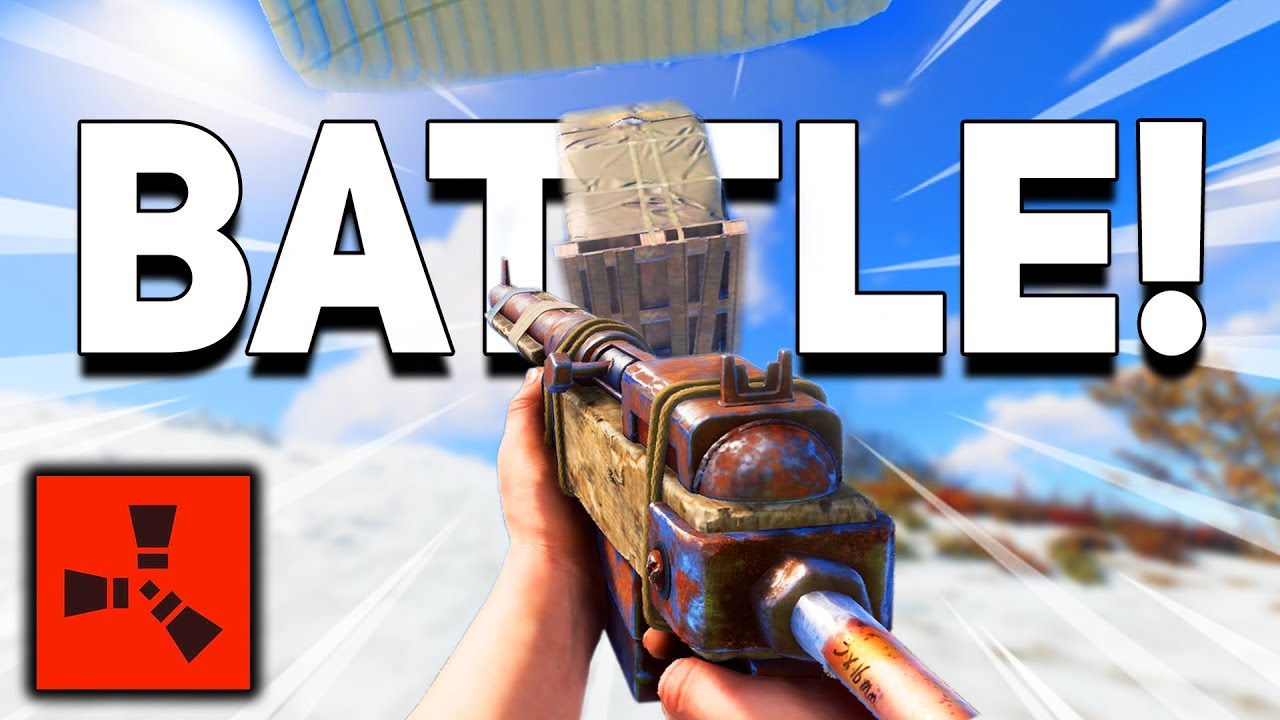 BATTLE FOR THE AIRDROP! (Rust SOLO) - YouTube