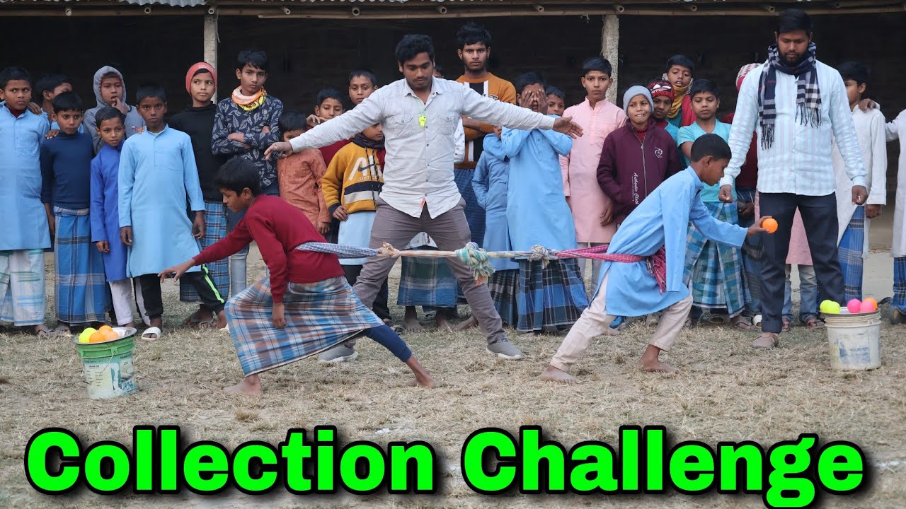 Ball Collection Challenge While Pulling Each Other | Funny Game ...