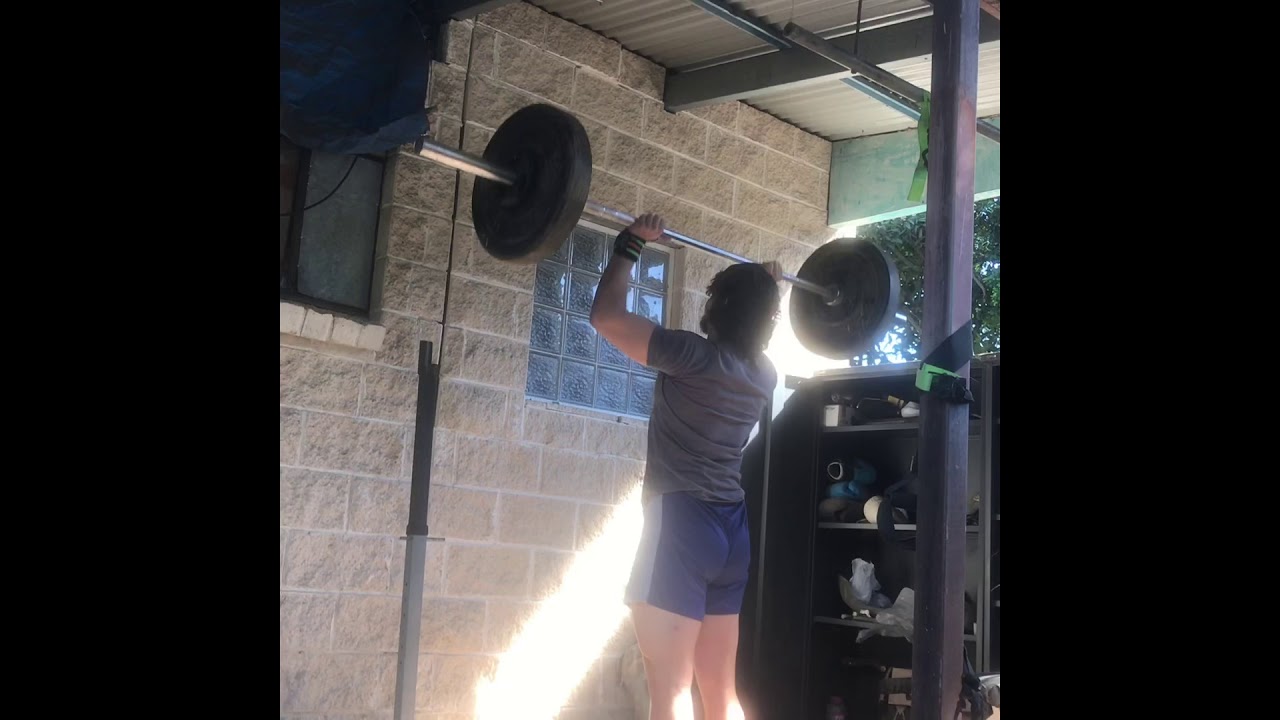 OHP workout 62.5 x6-8x3 - YouTube