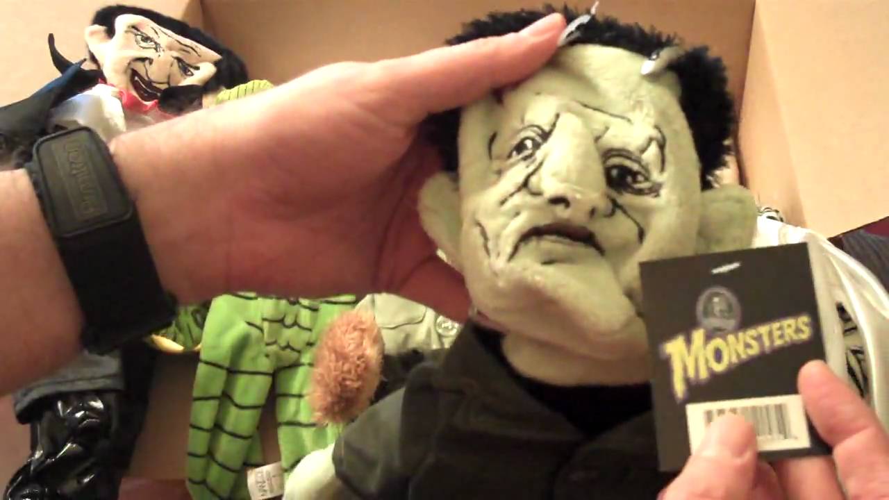 Unboxing a Set of Universal Monsters Plush Toys - YouTube