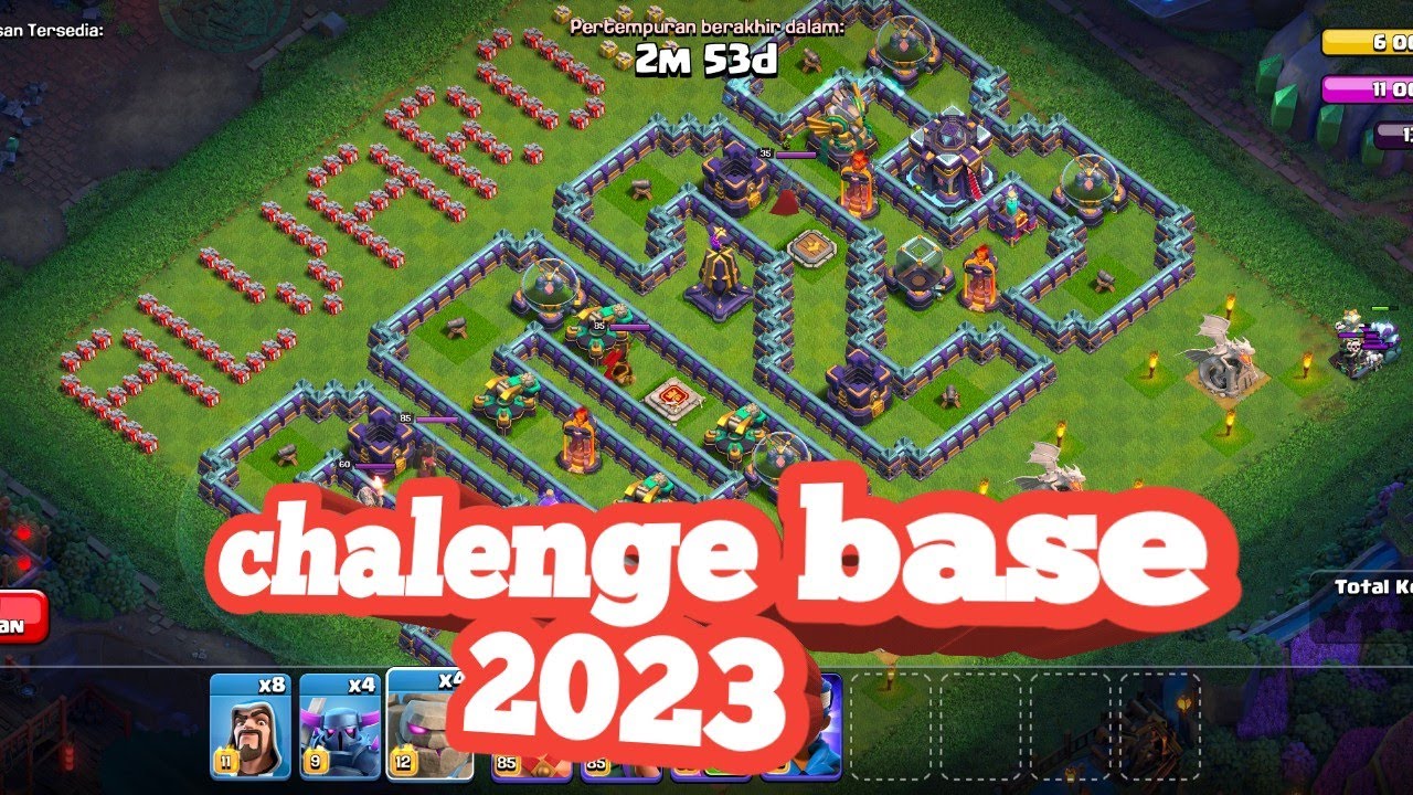 cara dapat bintang 3 base 2023 coc (alvaro 845) - YouTube