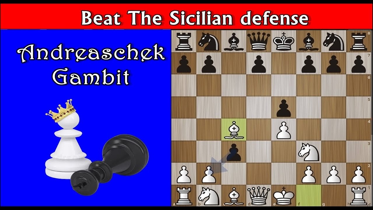 Beat the Sicilian with Morphy/Andreaschek Gambit. - YouTube