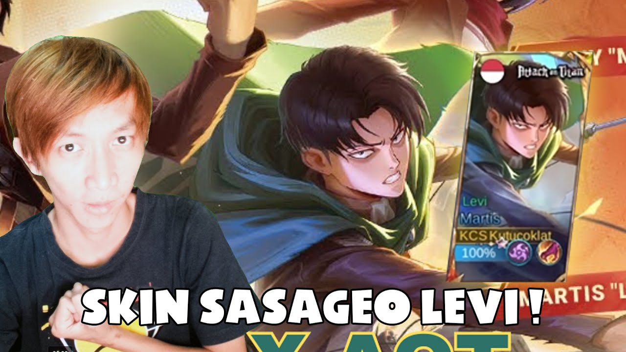 SKIN KOLABORASI TERKEREN LEVI AOT ! - Mobile Legends Indonesia - YouTube