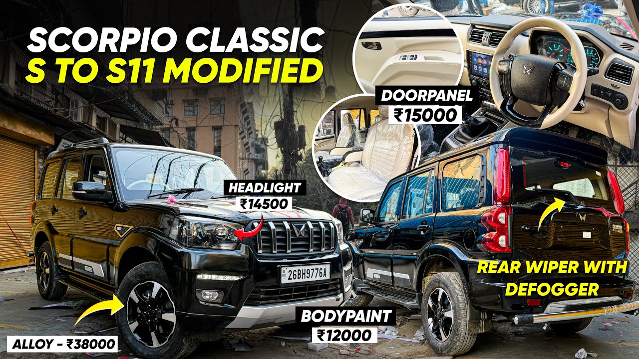 2026 SCORPIO CLASSIC S MODIFIED TO S11 MAHINDRA GENUINE REAR WIPER ...