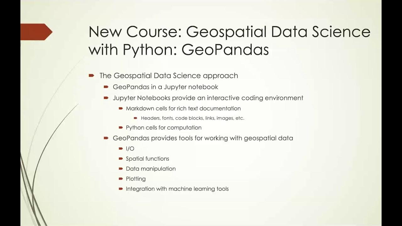 New Course: Geospatial data science with Python: GeoPandas - YouTube