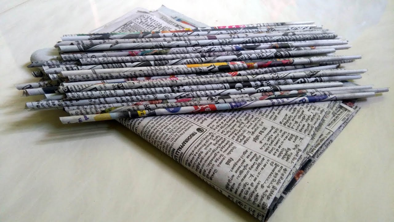 Best out of waste craft idea Using Newspaper/ How to make Stationery ...