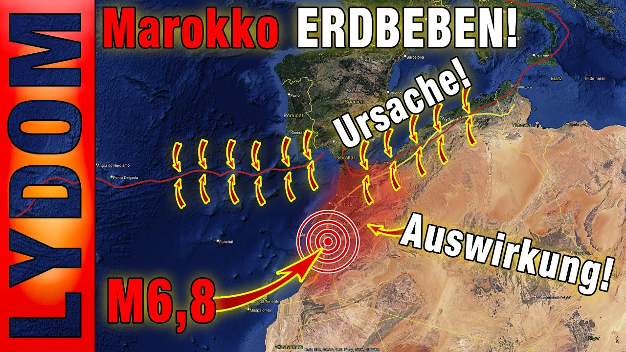 ERDBEBEN in Marokko [M6,8] - Über 1000 Tote - Ursache und Auswirkung - YouTube