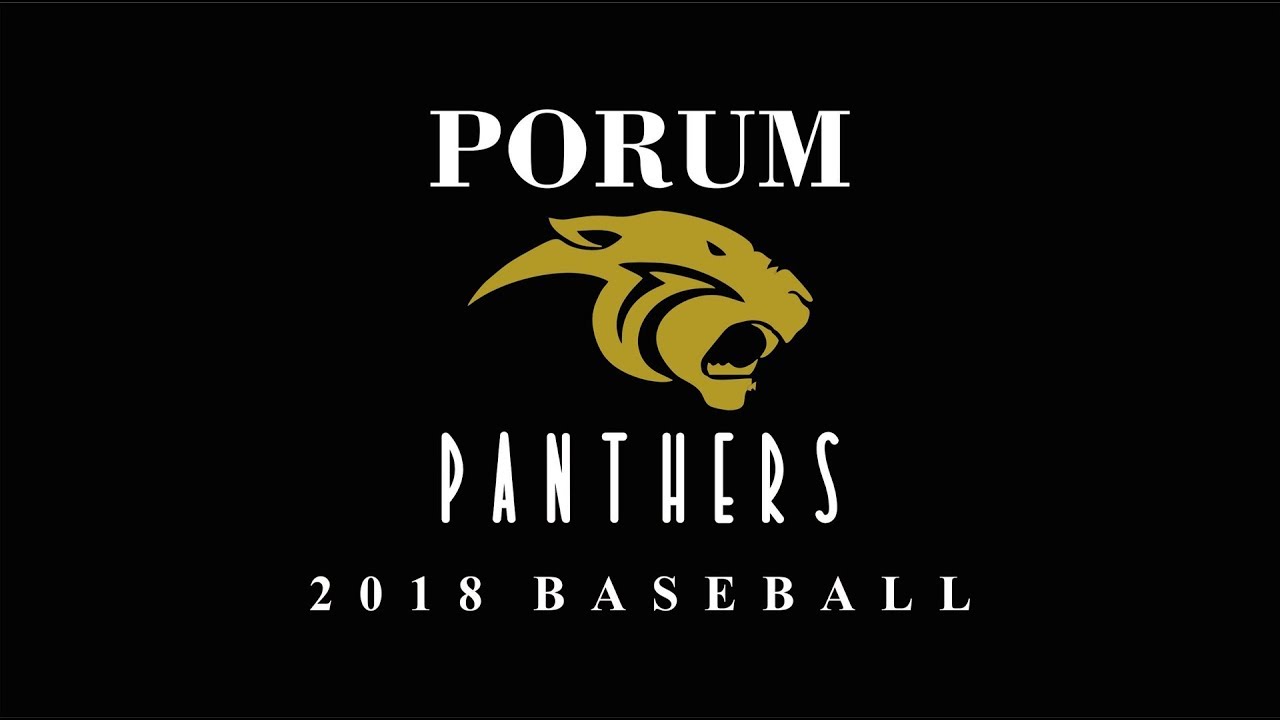 2018 Porum Panther Baseball - YouTube