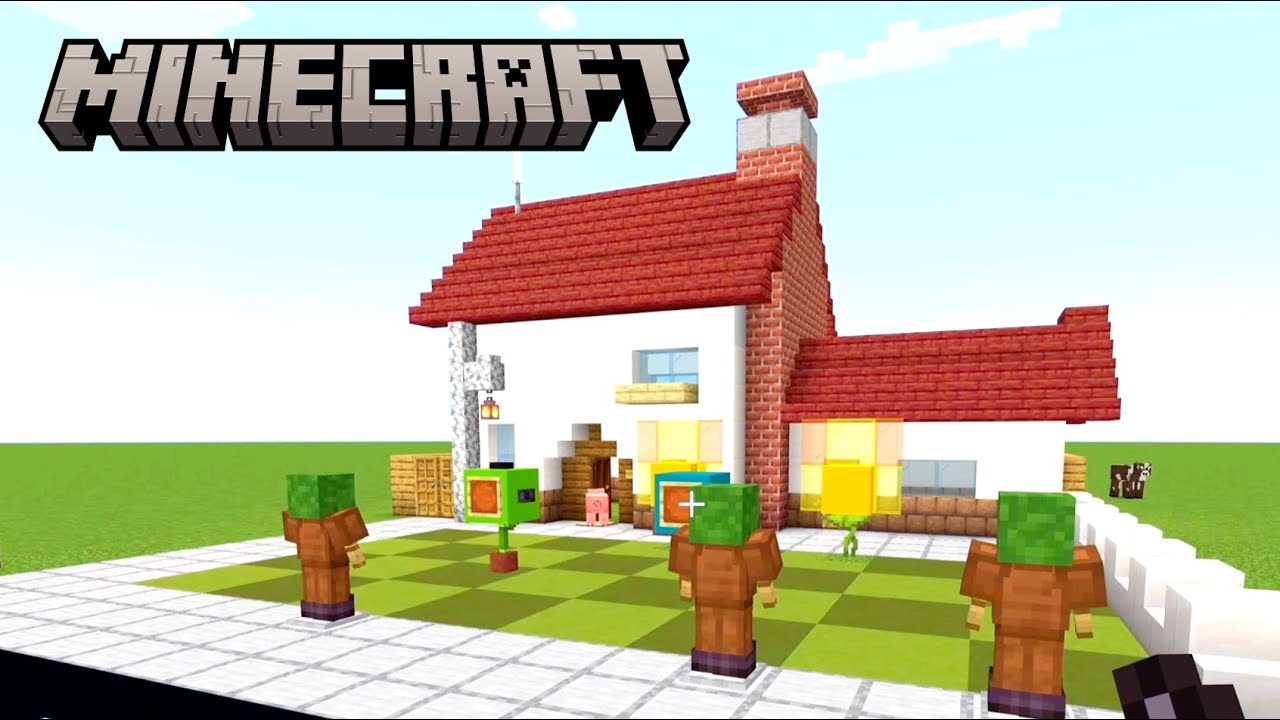 How To Build The Plant Vs. Zombies House In Minecraft! - YouTube