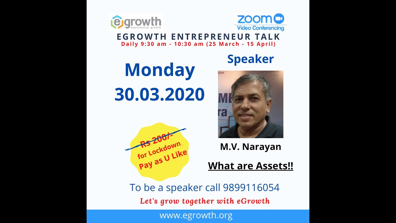 Entrepreneur Talk - 30 March - YouTube