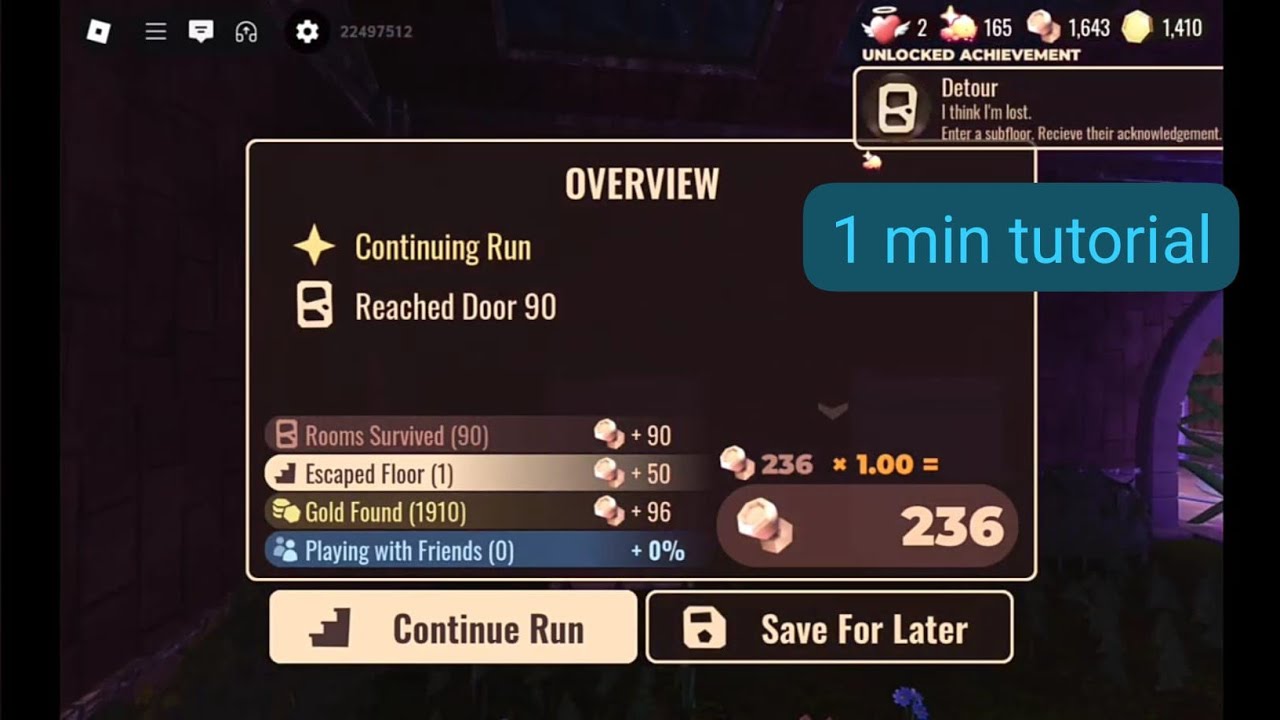 How to get the DETOUR badge in doors quick 1 min tutorial #roblox # ...
