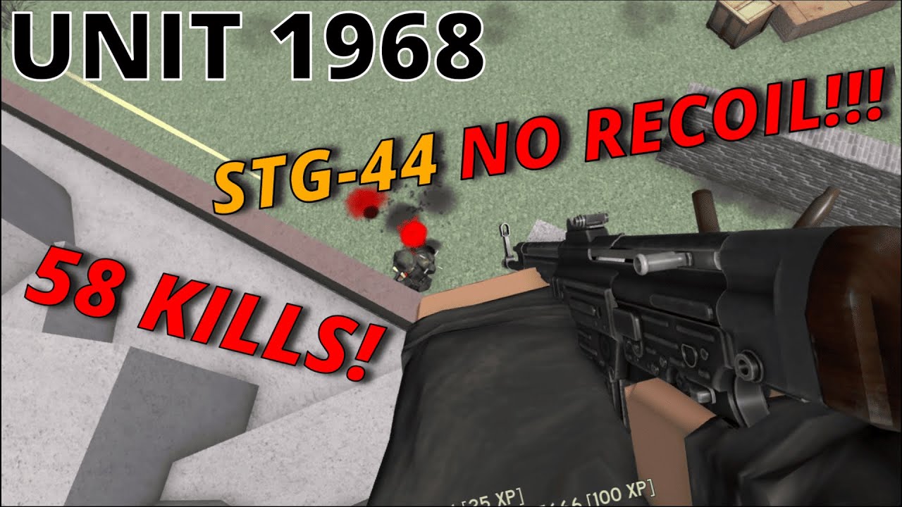 Unit 1968 (Roblox) - This Assault Rifle Has No Recoil #58kills (STG-44 Gameplay) - YouTube