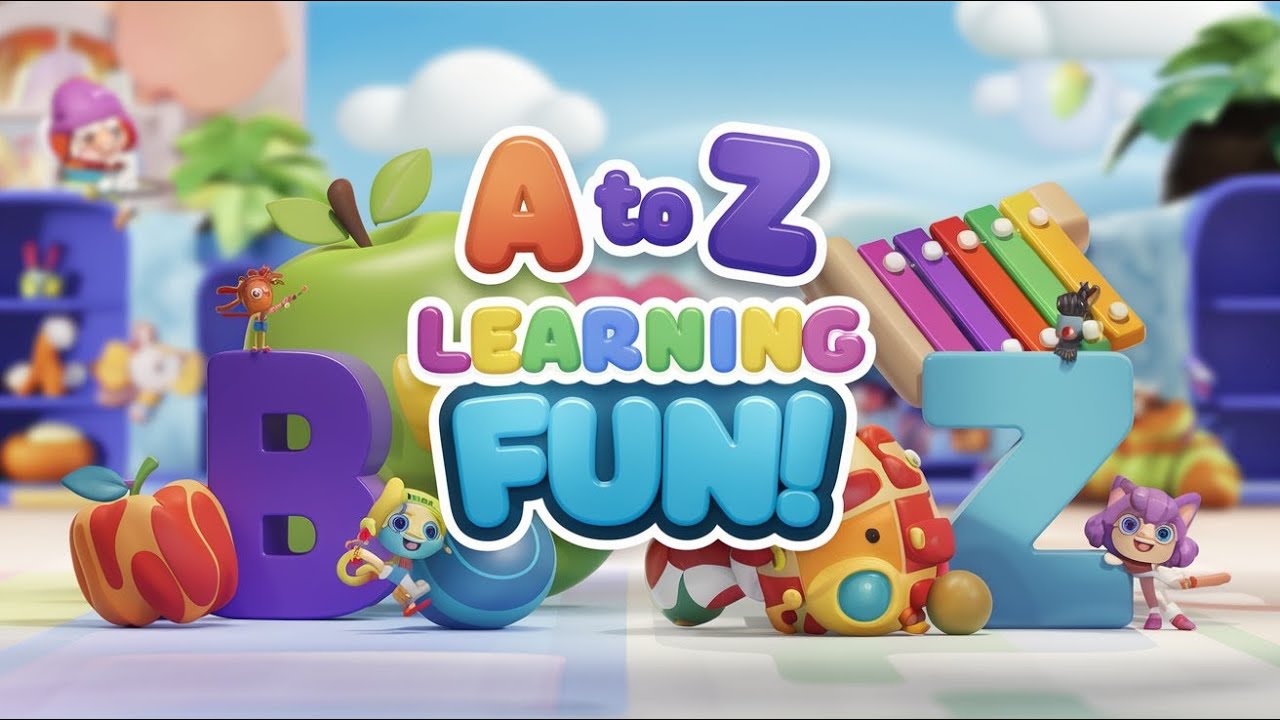 A to Z Learning Fun: Easy Words for Kids | ABCD | abcd | ABCD Rhymes ...
