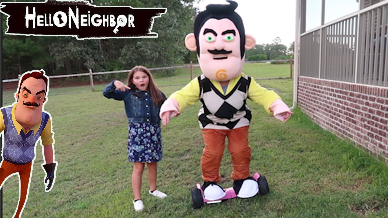Hello Neighbor In Real Life Took My Hooverboard! - YouTube