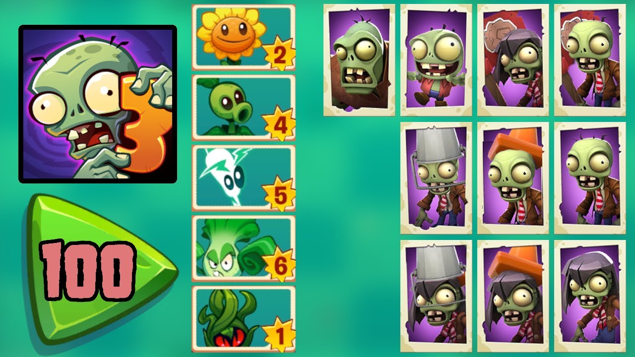 Plants vs. Zombies 3 - Campground Level 100 [No Boosters] - YouTube