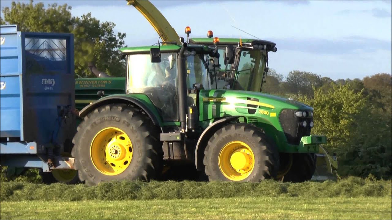 Silage 2013 - Swinnerton Agri Contractors - YouTube