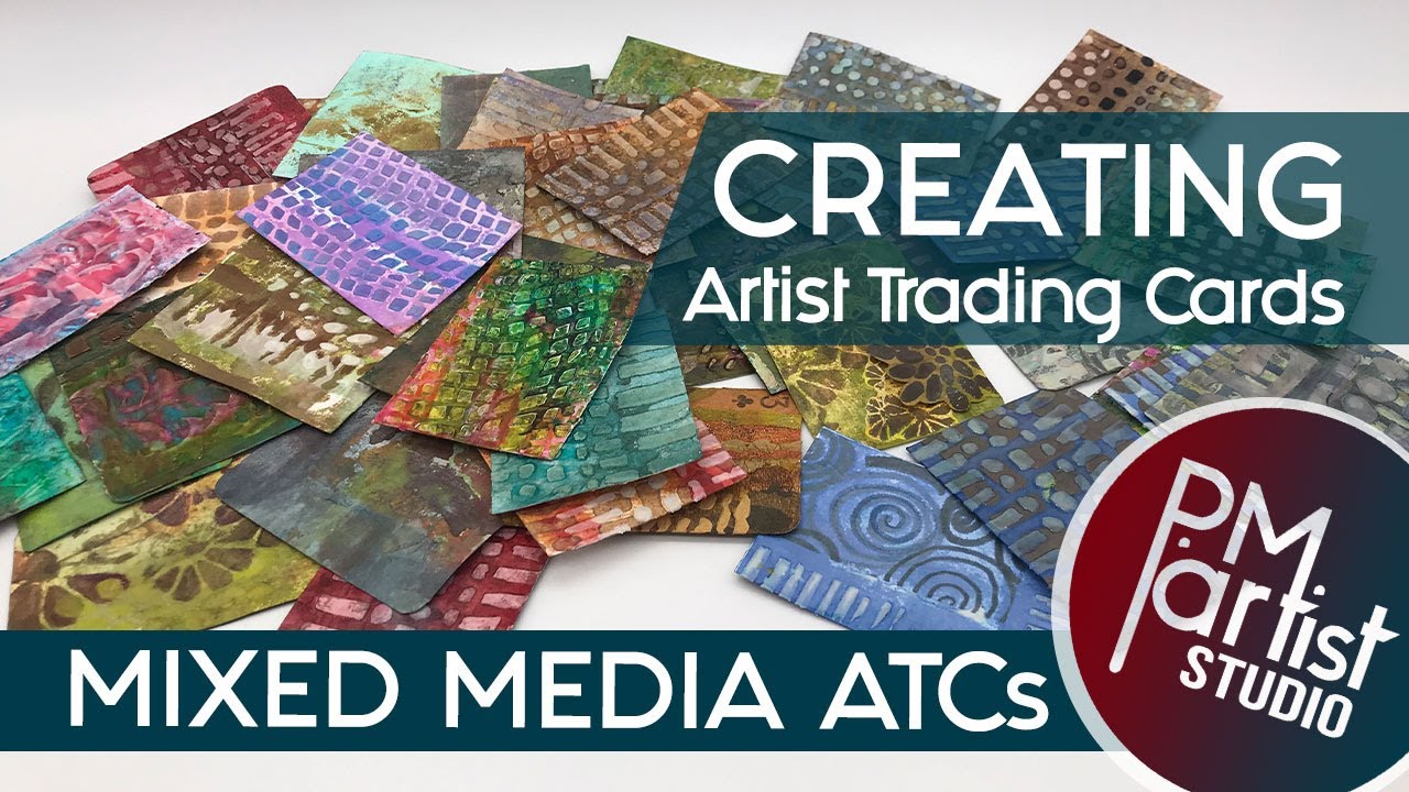 CREATING Artist Trading Cards Mixed Media | Artist Trading Cards - YouTube