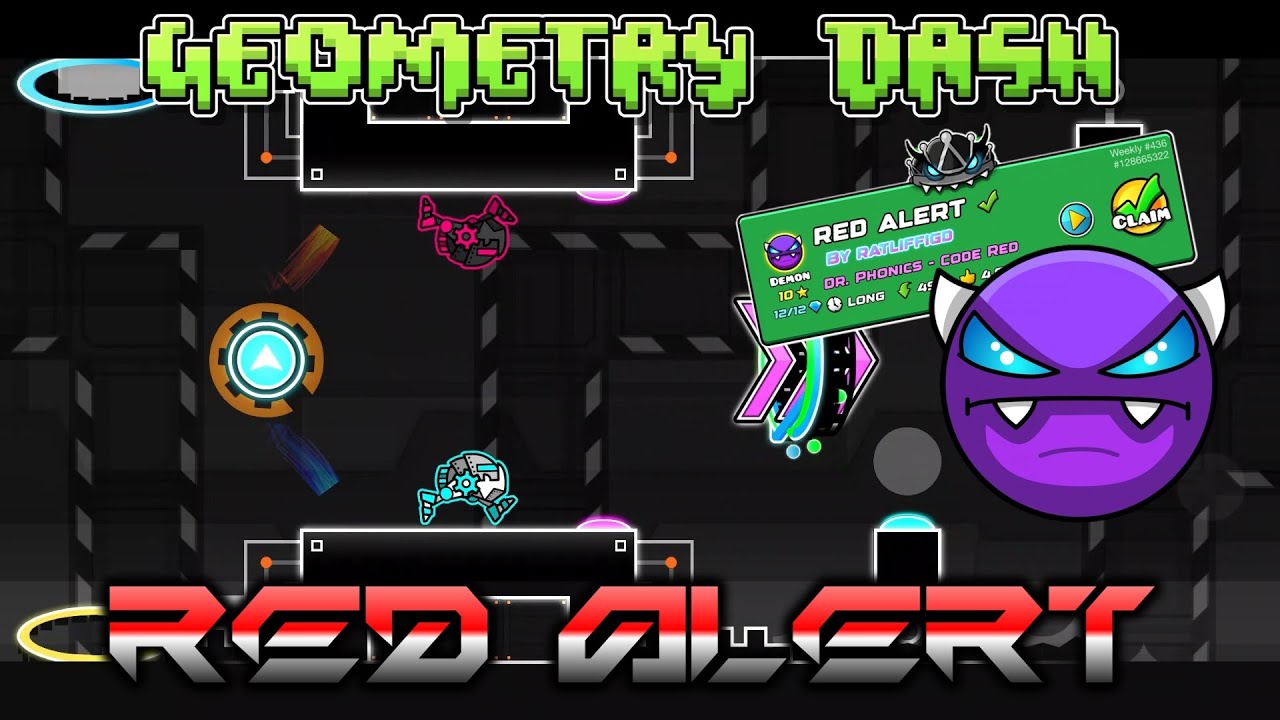 [Geometry Dash] Red Alert (Weekly Demon) - YouTube