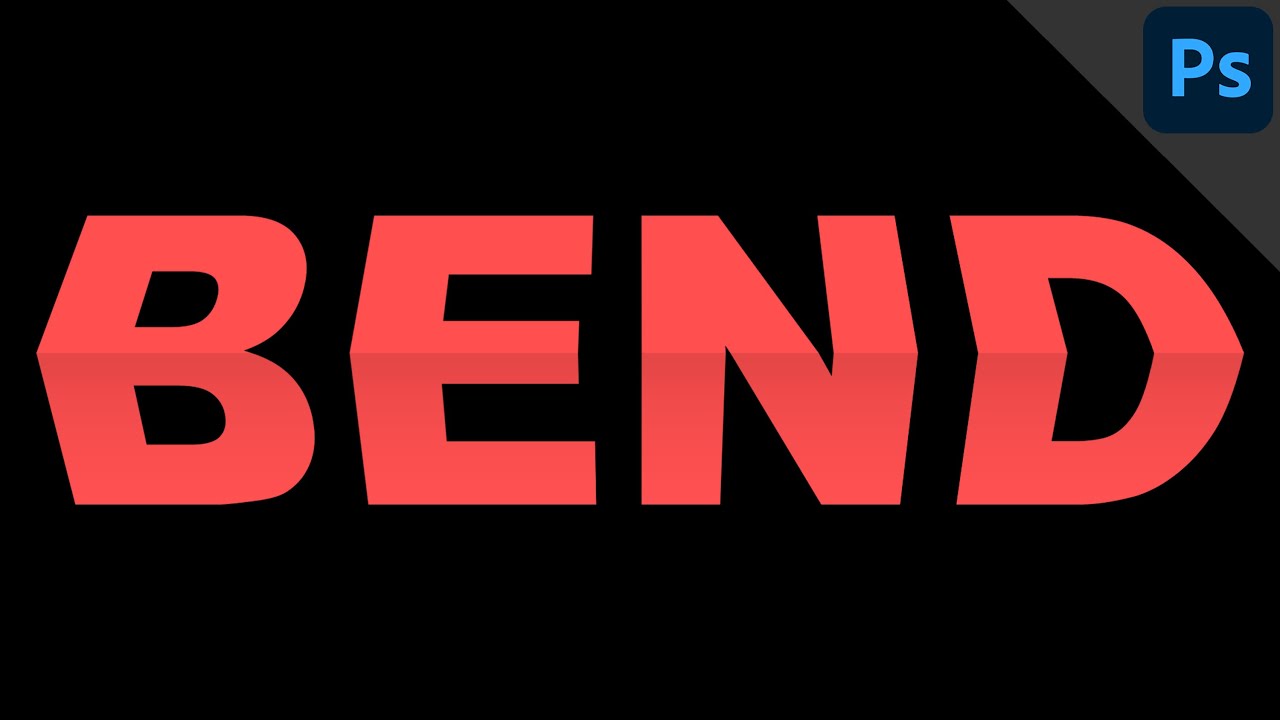 Bend a text | Create a bended text | PHOTOSHOP TUTORIAL - TEXT EFFECT ...