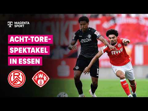 Rot-Weiss Essen - Würzburger Kickers, Highlights mit Livekommentar | 3. Liga | MAGENTA SPORT