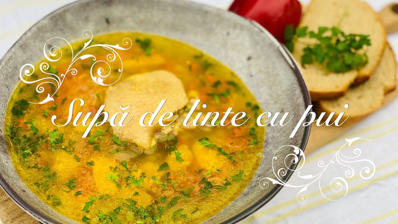 Supa de linte rosie cu pui | Gateste cu Nadia - YouTube