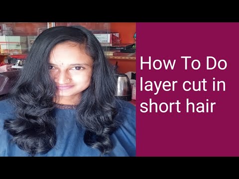 #hairstyle #How to do layer cut# layer cut## short hair layer cut # ...