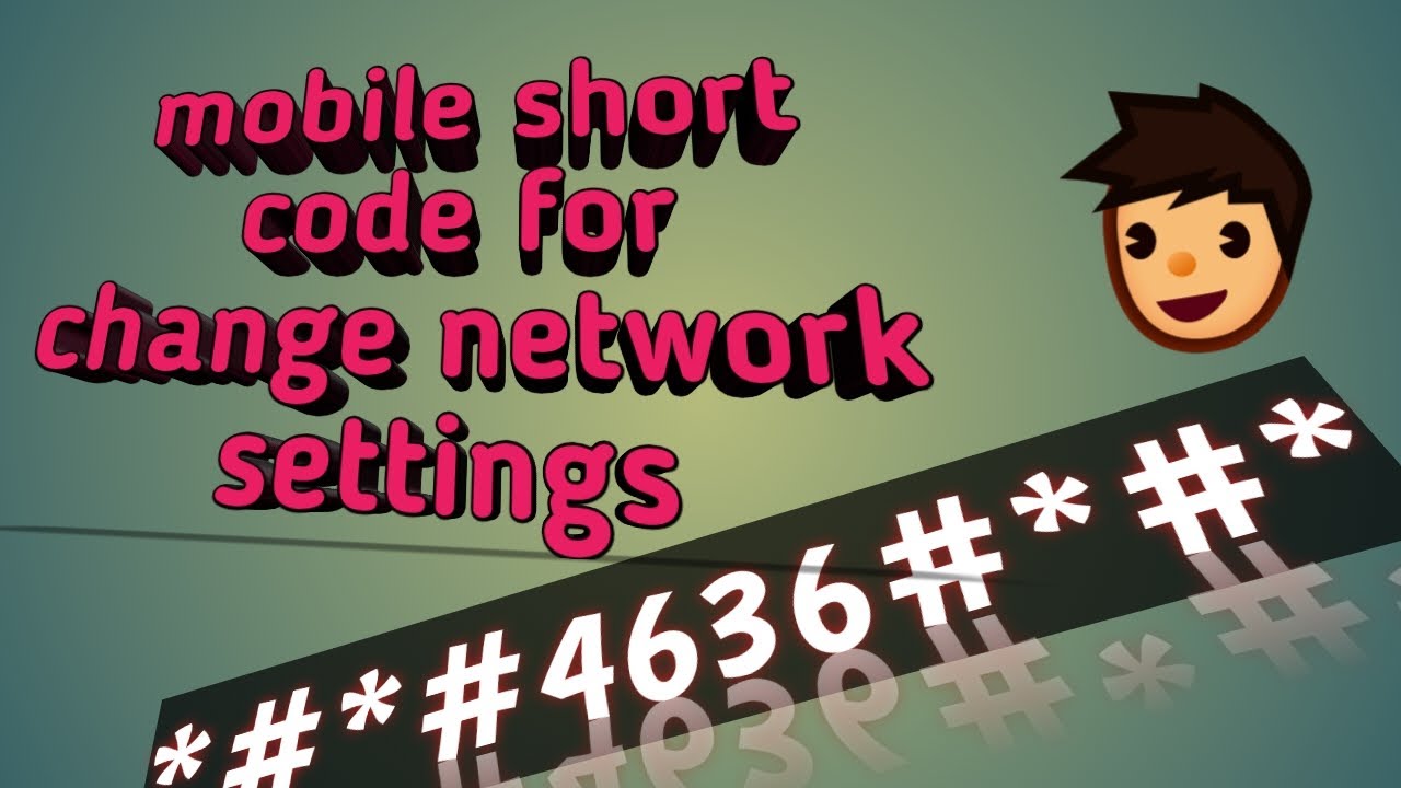 Mobile Short code for Network setting - YouTube