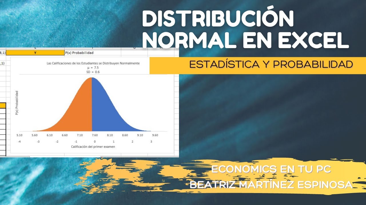 DISTRIBUCION NORMAL EN EXCEL: calcula probabilidades y crea un gráfico ...
