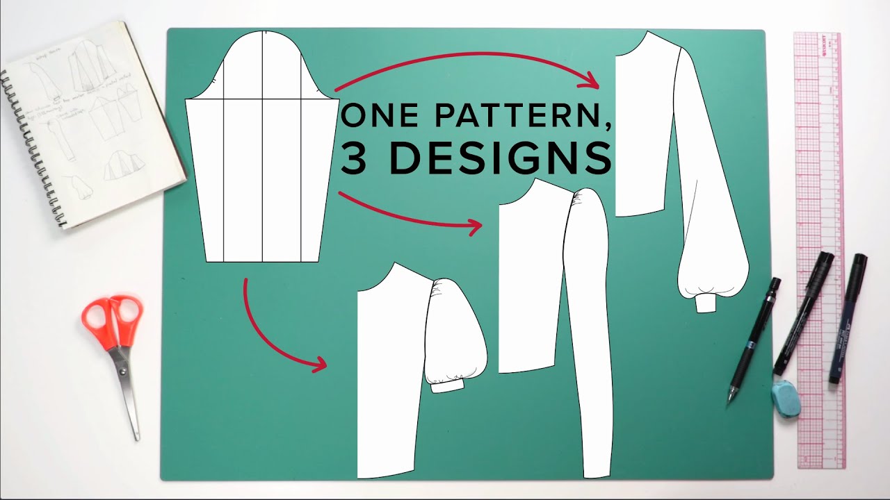 Transform Your Basic Sleeve Pattern: 3 Easy Design Alterations! - YouTube