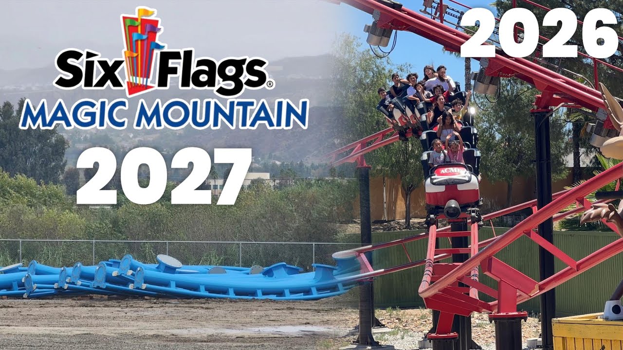 OFFICIAL News on New Six Flags Magic Mountain Coaster + New Looney ...