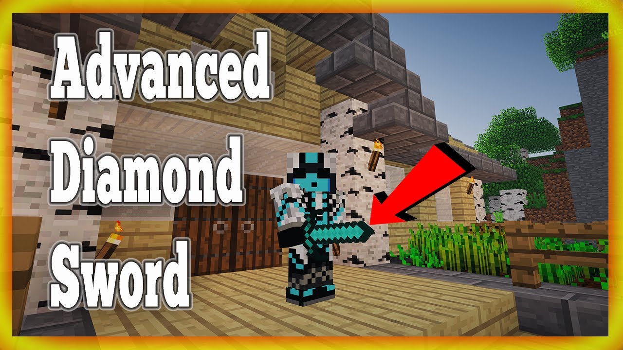 MAKING THE ADVANCED DIAMOND SWORD IN MINECRAFT - YouTube