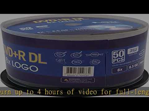 DVD+R DL Double Layer 8X 8.5GB 240min Video – LSK Media Logo Top, 50 Pack in Spindle | Blank ...
