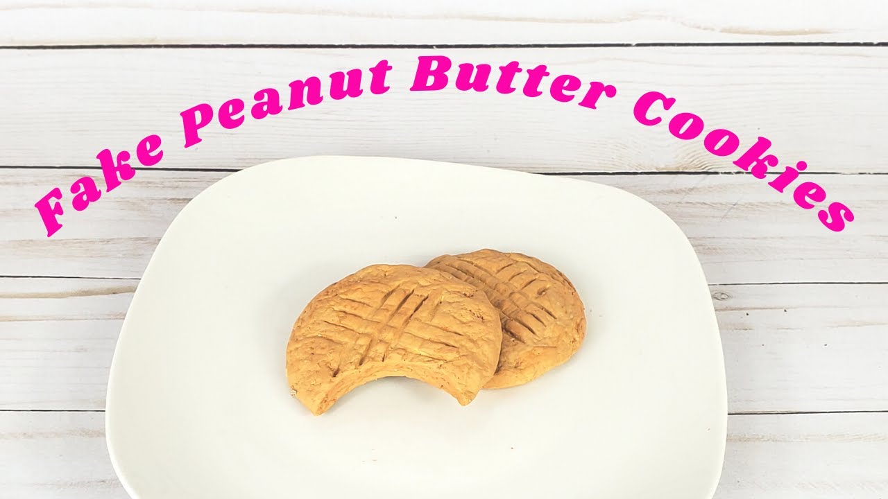 FAKE BAKE PEANUT BUTTER COOKIES DIY - YouTube