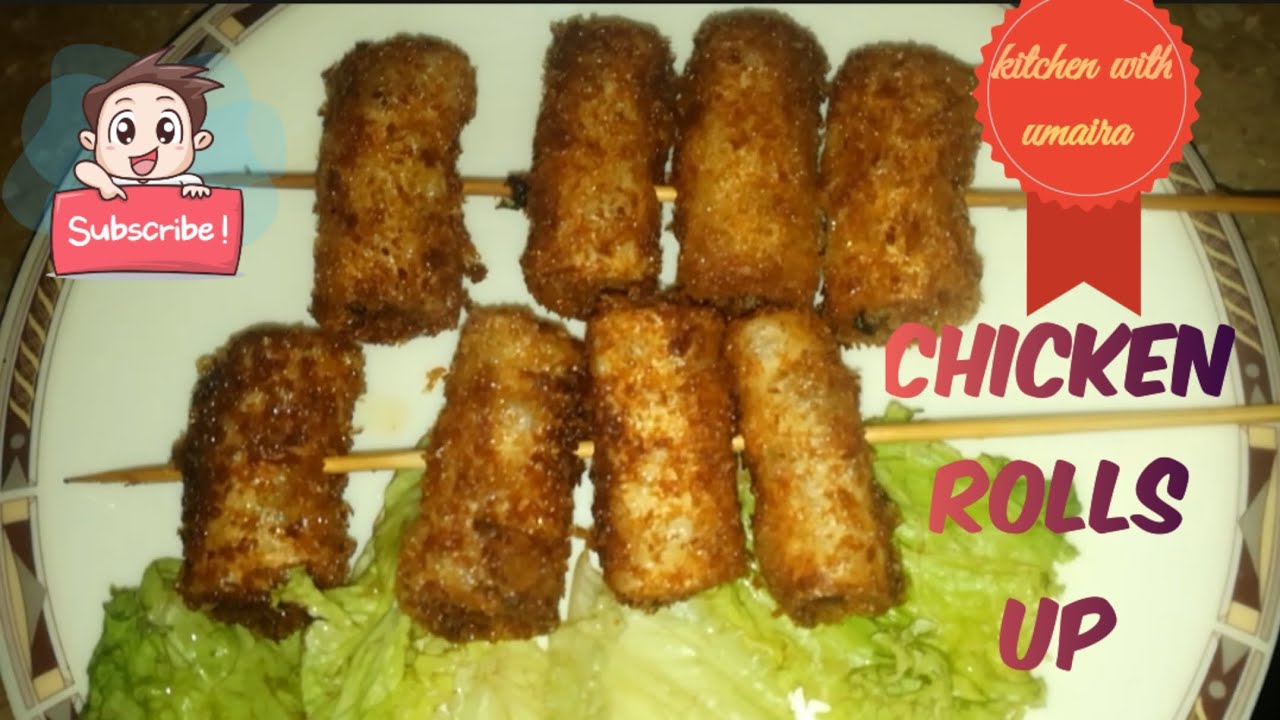 Chicken Stick Rolls | Chicken Rolls Recipe By Kitchenwith Umaira (Iftar ...