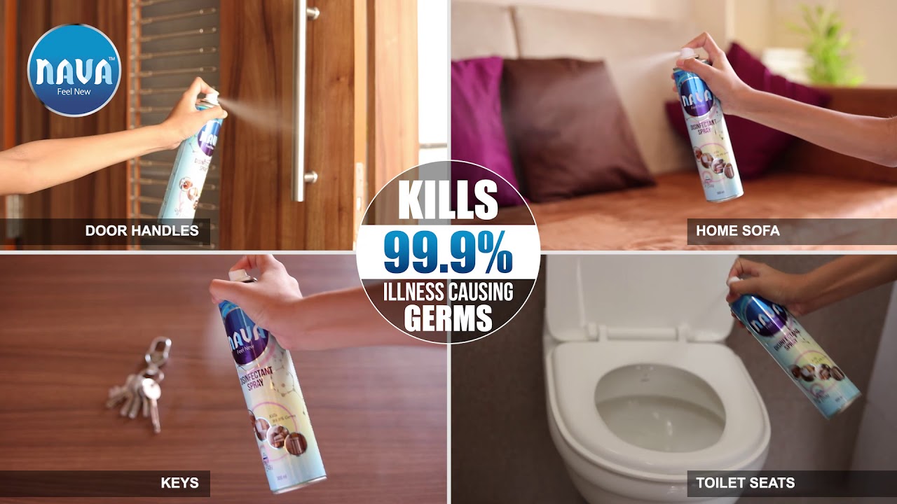 Nava Disinfectant Spray - YouTube