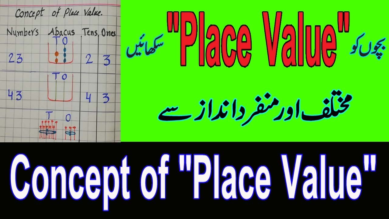 Concept of "Place value" - YouTube