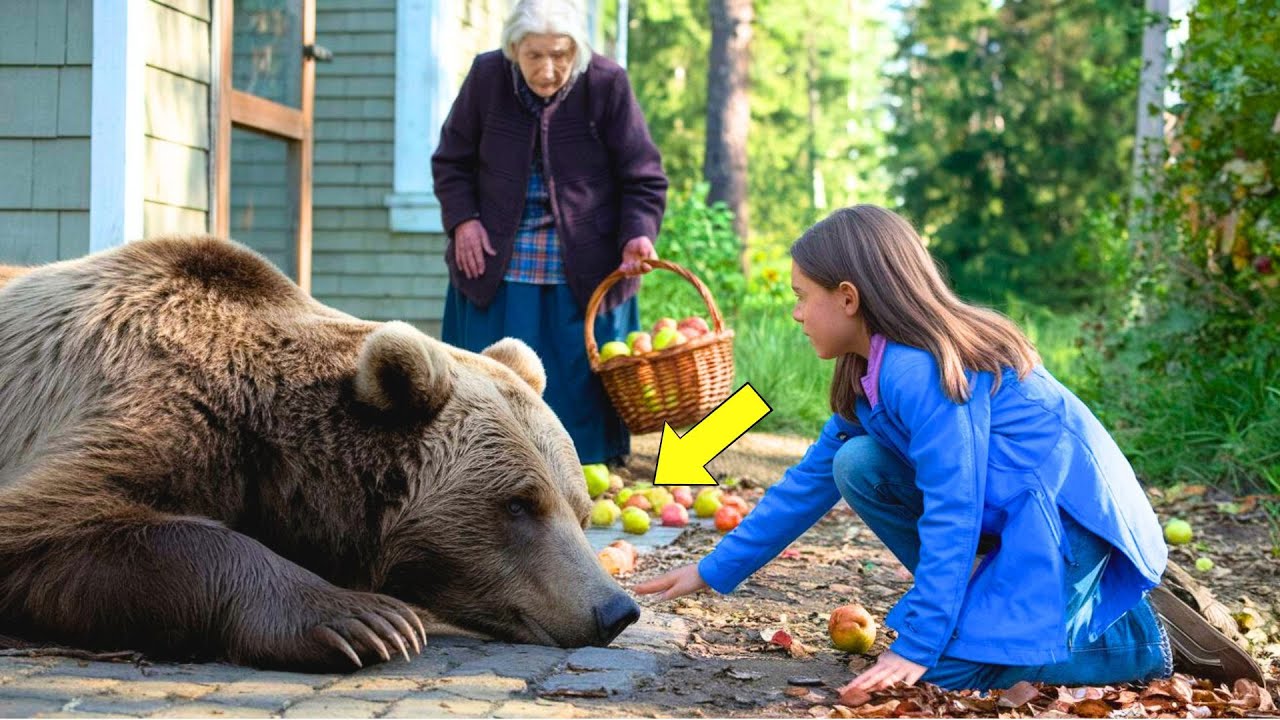 This Wounded Bear Collapsed Near a Girl's House – What Her Grandma Did ...