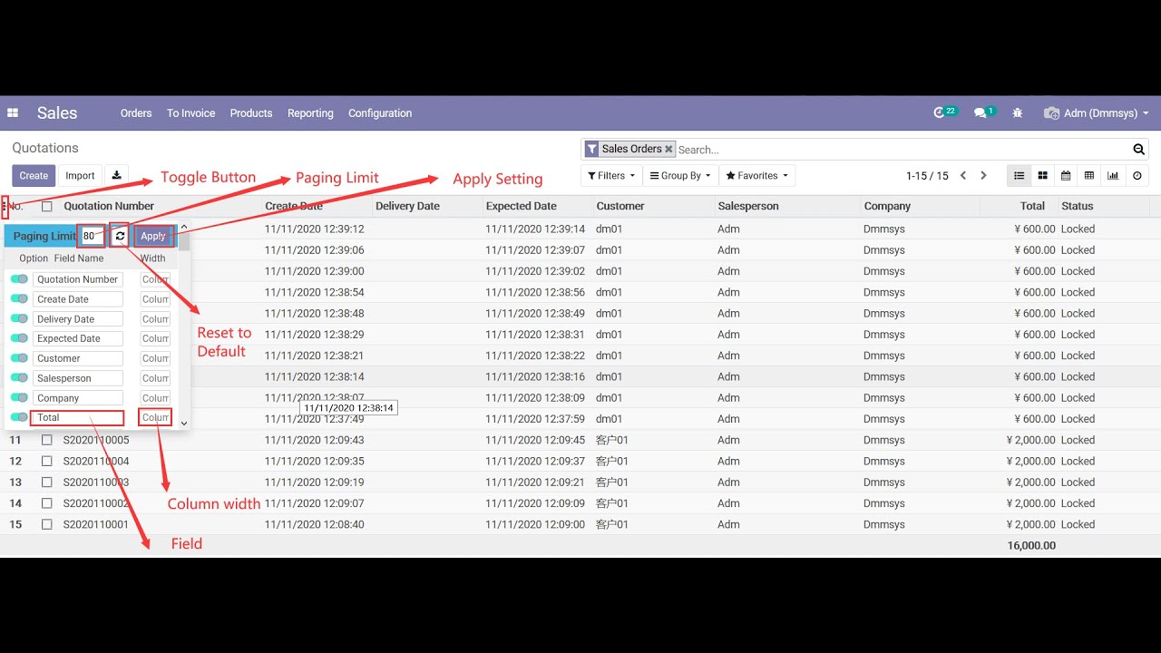 Odoo 14 Odoo 13 Advanced Dynamic List View - YouTube