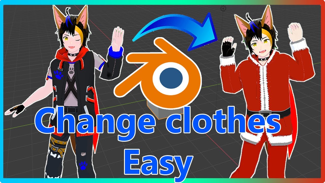 Change VTuber Clothes easily | Blender Tutorial - YouTube
