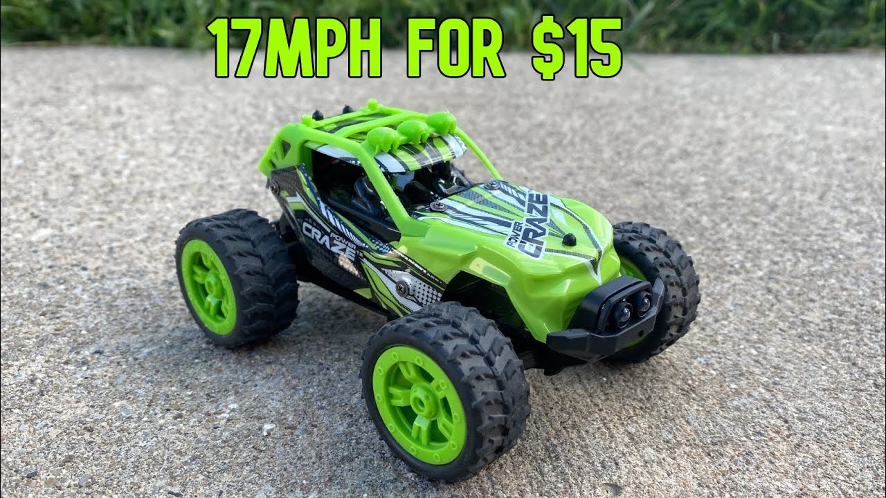 Will this $15 rc car go 17mph? Review on the power craze 2.0 - YouTube