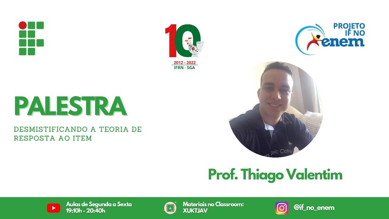 Desmistificando a “T.R.I.” com Prof. Thiago Valentim (22/09/22) - YouTube