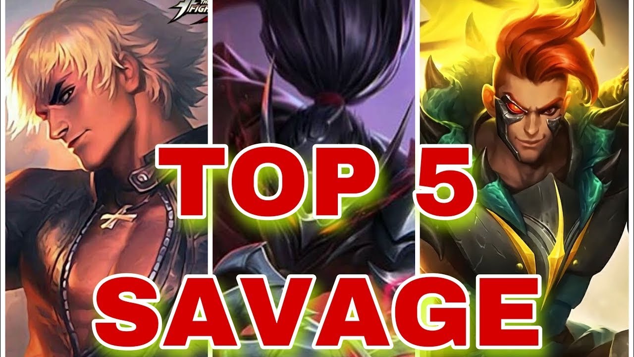 MOBILE LEGENDS | TOP 5 SAVAGE | BEST MOMENTS - YouTube