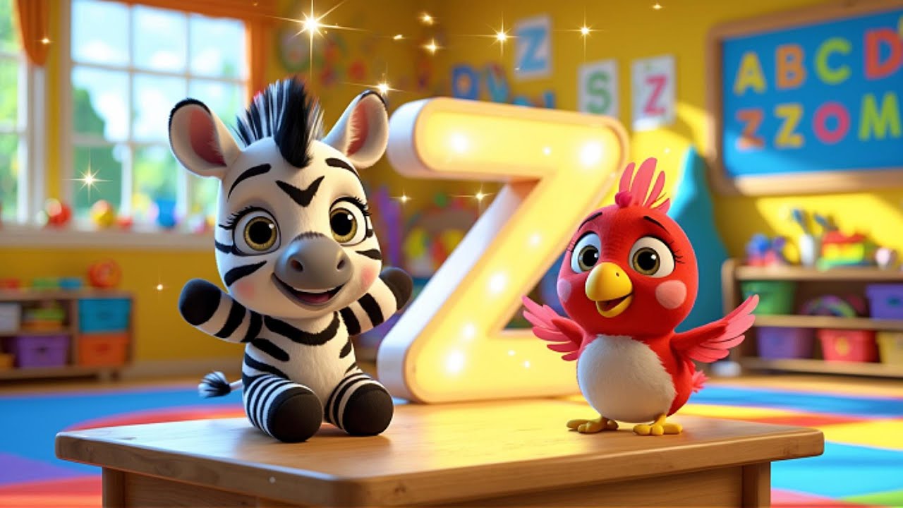 🐒 Z Is for Zebra and Zoom – Fun Alphabet Phonics Song for Children 🌈📚# ...